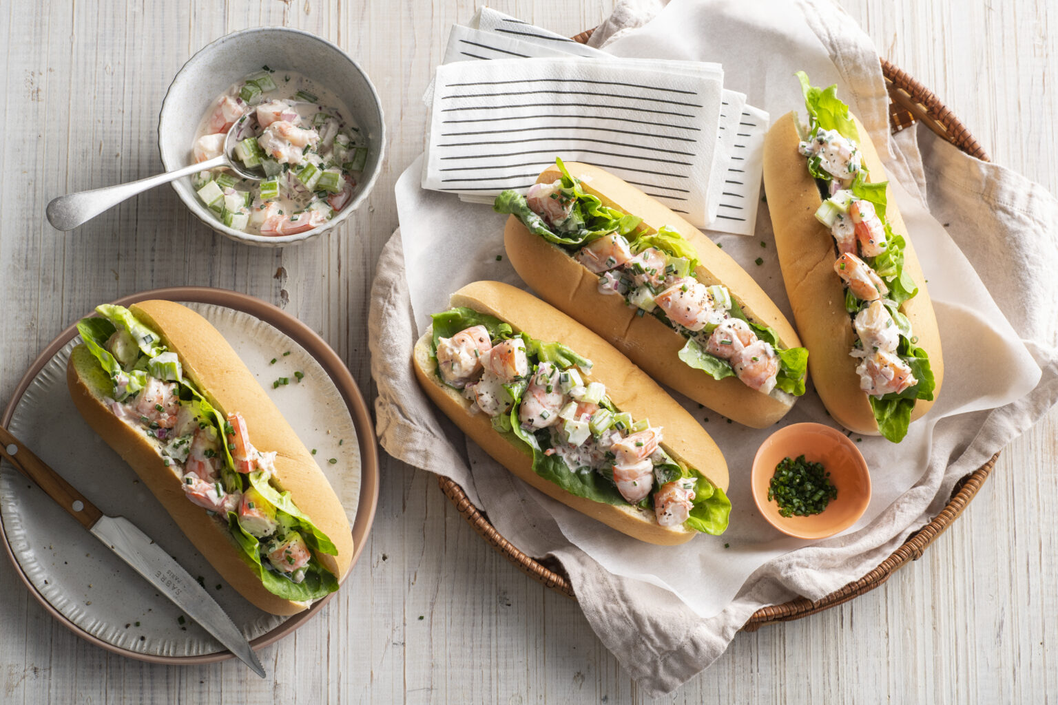 Prawn Rolls with Herb Mayo - Sydney Fish Market